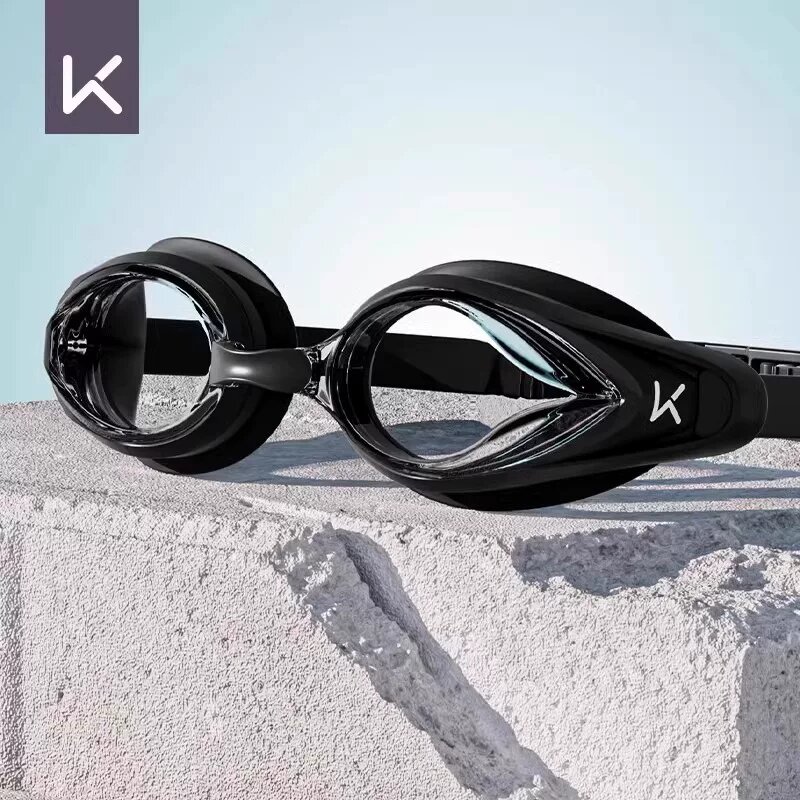 Keep Pure Black Прозрачные плавательные очки с водонепроницаемым антизапотеванием для плавания, -2.00 диоптрия