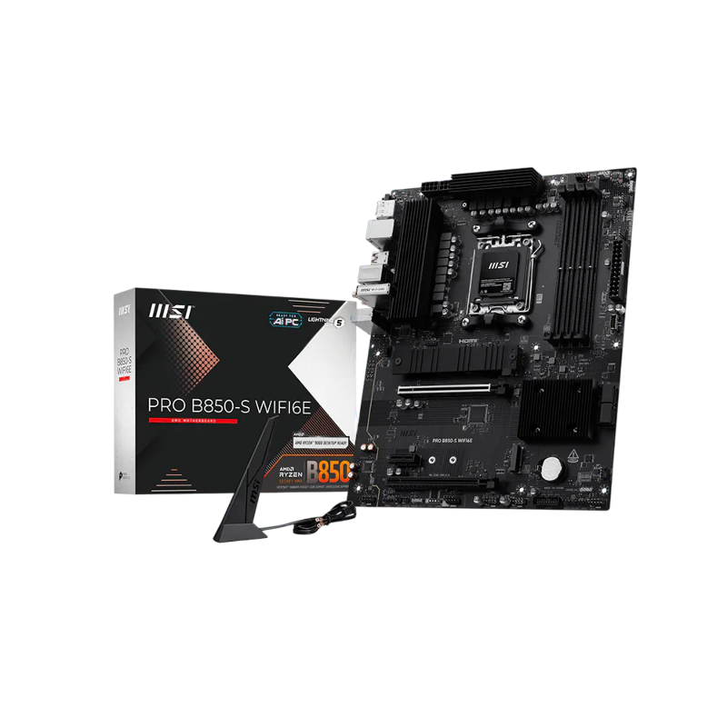 Материнская плата PRO B850-S WIFI6E, AMD Ryzen 7000/8000/9000, DDR5