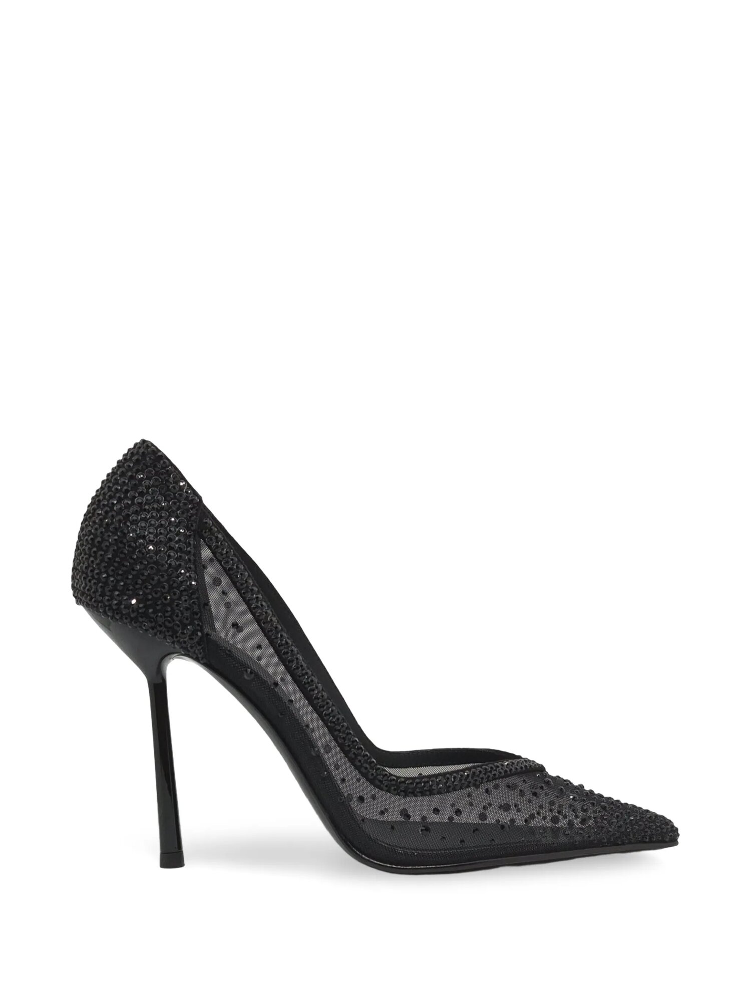 Туфли Crystal-embellished mesh heeled pumps 