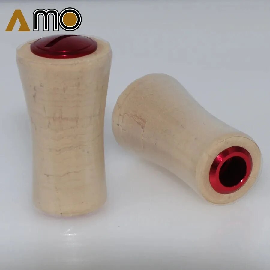 AMO DIY Легкая рыболовная катушка с пробковой ручкой, 2 шт, ручка из мягкой древесины, рыболовные детали