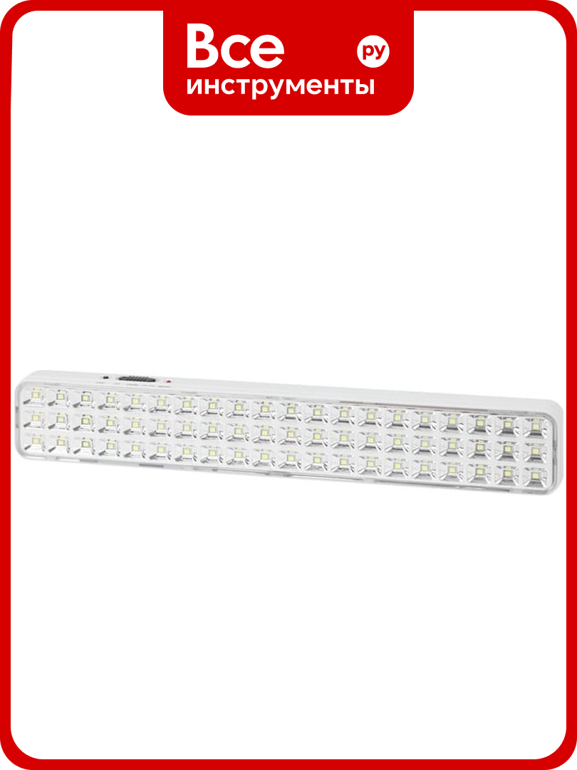 Аварийный светодиодный светильник ЭРА DBA106020 постоянный, 60LED, 6ч, IP20 Б0044399, Диапазон рабочих температур