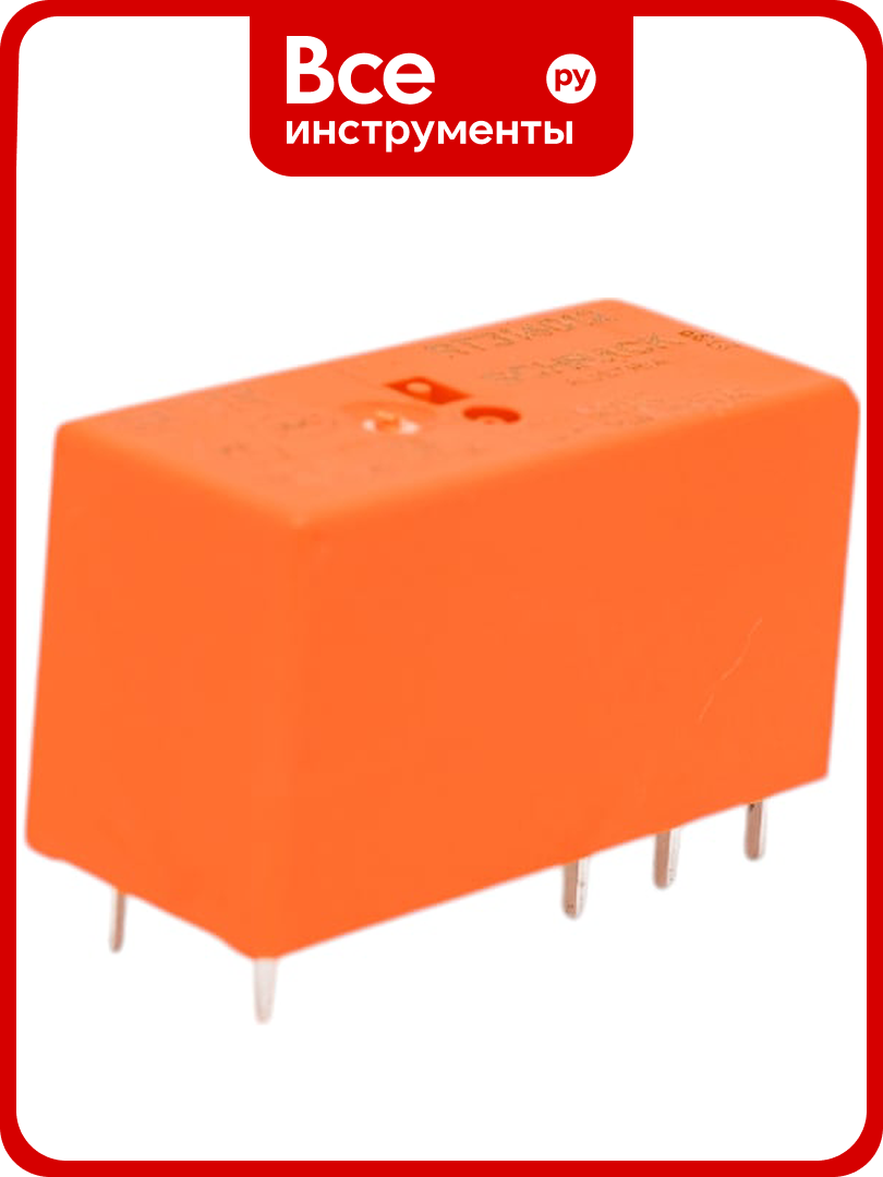 Реле силовое Schrack Technik PCB 1 перекл. конт, 16A, 12V DC, 5mm артикул Австрия