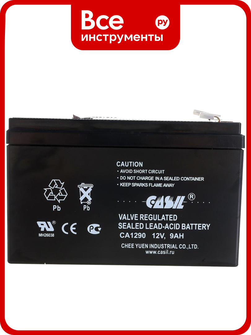 Аккумуляторная батарея CASIL CA1290 12 В, 9 Ач, F2 10601038