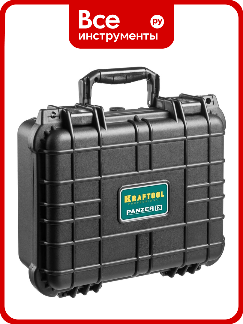 Ударопрочный ящик KRAFTOOL Panzer пластиковый, степень защиты IP55, 13", 38251-13, мощные