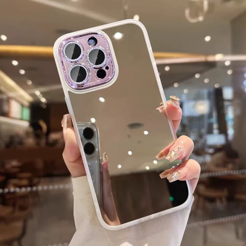 Чехол прозрачный для iPhone 13 Pro с защитой линз, мятно-зеленый матовый финиш, совместимость с iPhone 13 Pro