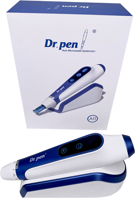 Dr. pen Аппарат для фракционного микроштампинга - электрический массажер для лица Дермапен а11 (1 шт.) Dr. pen Auto Microneedle System A11 4*8ml
