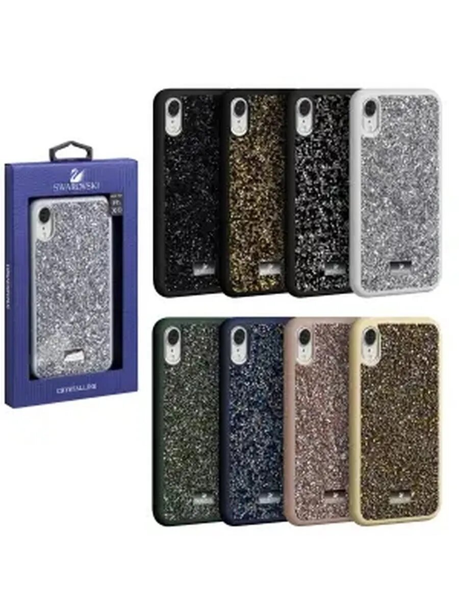 Стильный чехол для iPhone XR со Swarovski