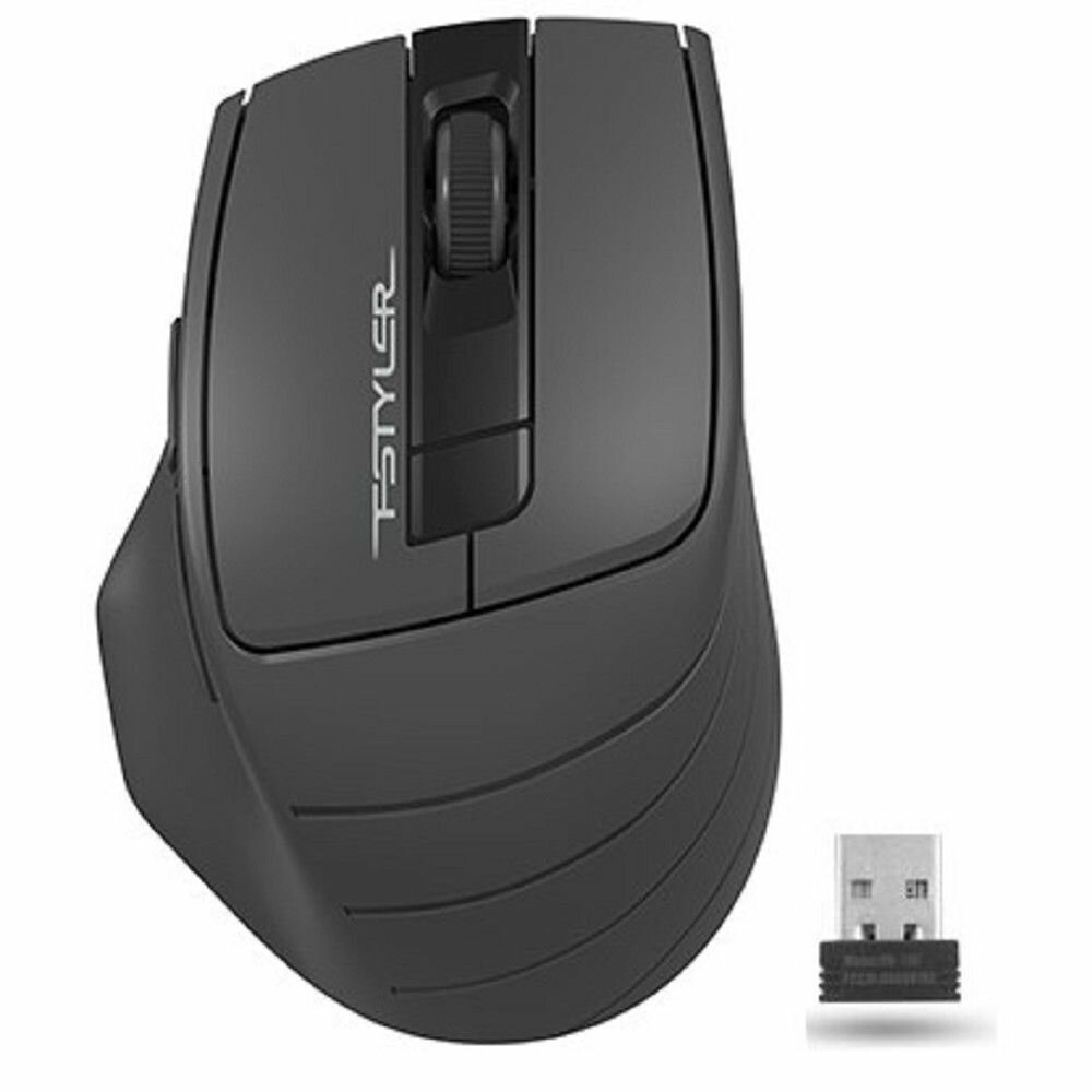 A4Tech Мышь беспроводная Fstyler FG30 , серый , оптическая, 2000dpi , USB, 6 кнопок 942676
