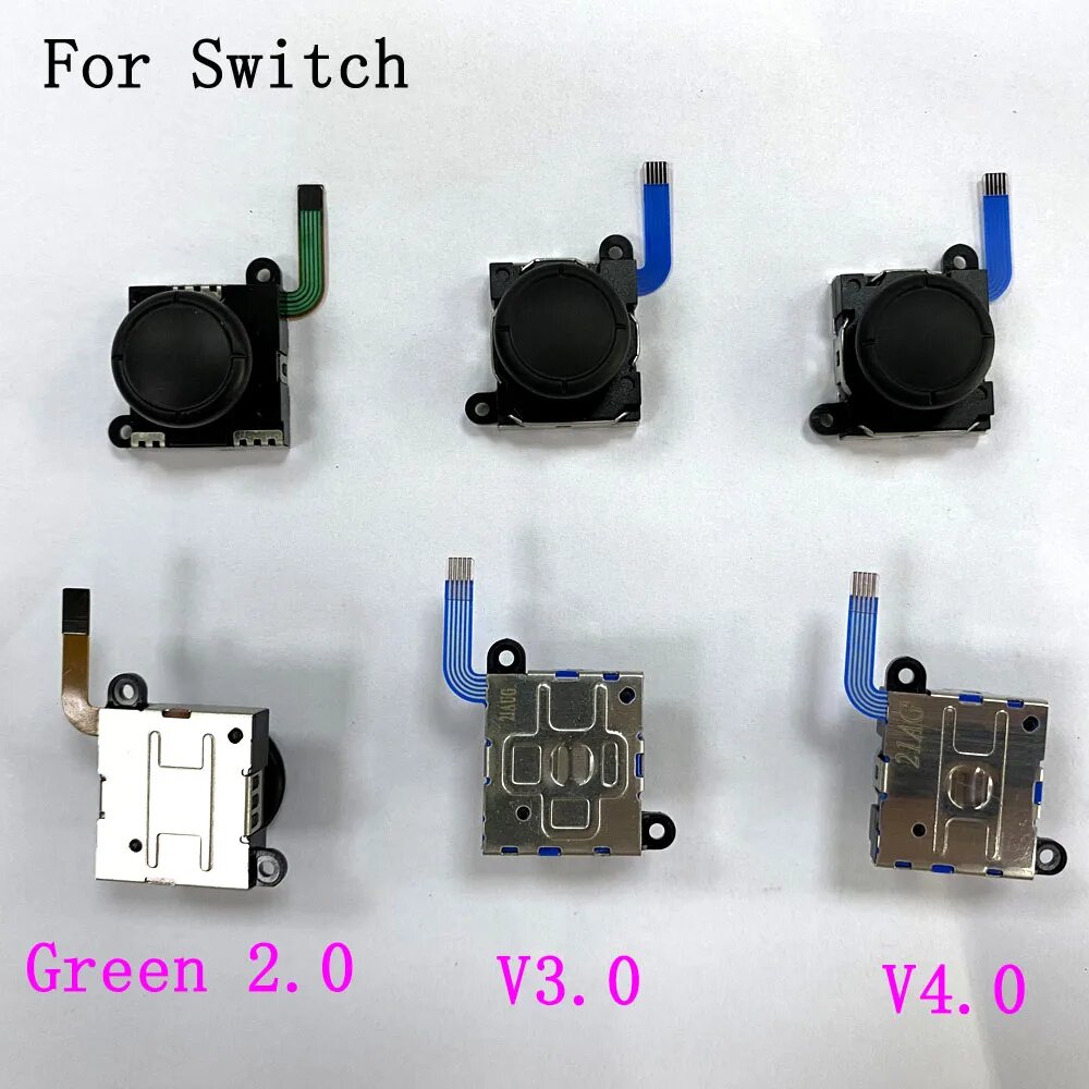 Джойстики Joycon для NS Switch, черный v4.0, 10 шт.