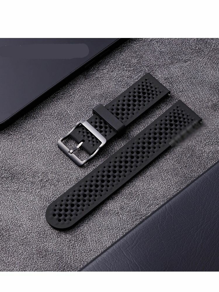 Перфорированный спортивный силиконовый ремешок 22 мм для HUAWEI GT5 GT4 Watch5/4Pro GT3Pro, Honor Magic, Amazfit, Xiaomi, универсальный сменный ремешок
