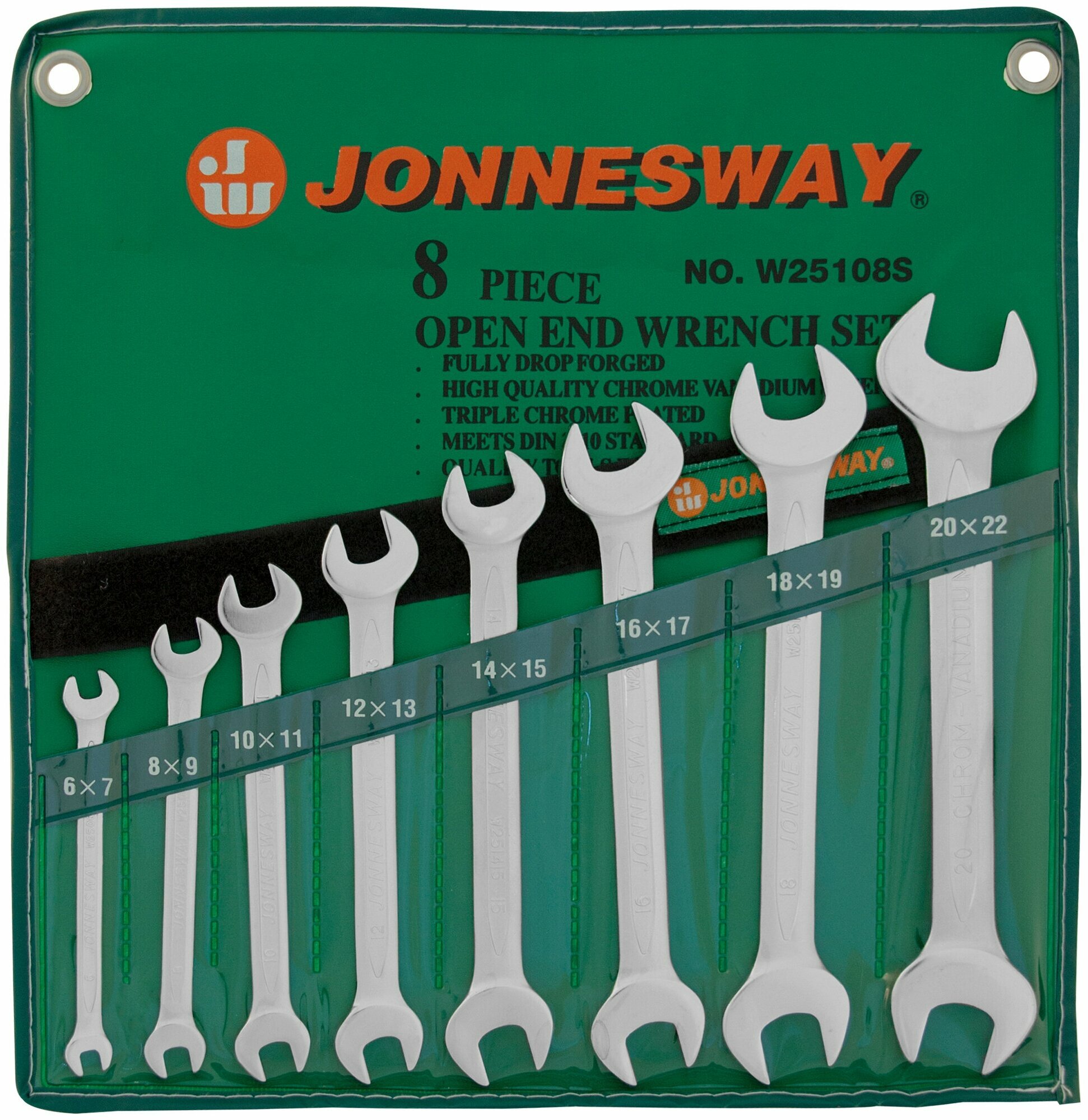 Набор рожковых ключей Jonnesway W25108S