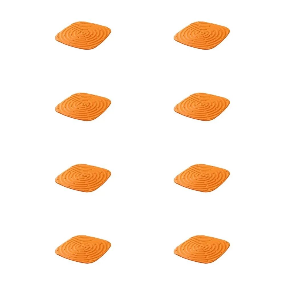 Моющаяся подкладка для гнезд кур, оранжевая, из губки, 30x30 см, 2 шт.