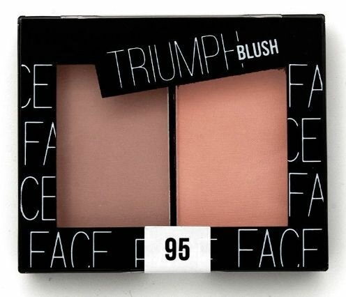 TF cosmetics Румяна Triumph Blush, двухцветные, тон 95 Благородный нюд / Розовый