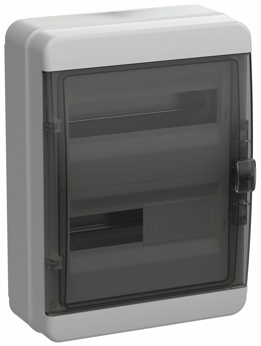 TEKFOR Корпус пластиковый КМПн-24 IP65 черная прозрачная дверь IEK TF5-KP72-N-24-65-K03-K02