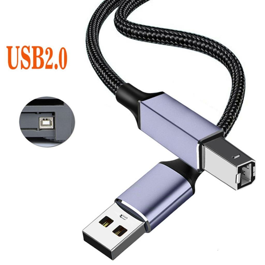 Кабель USB 2.0 для принтера, 3m — фото 1