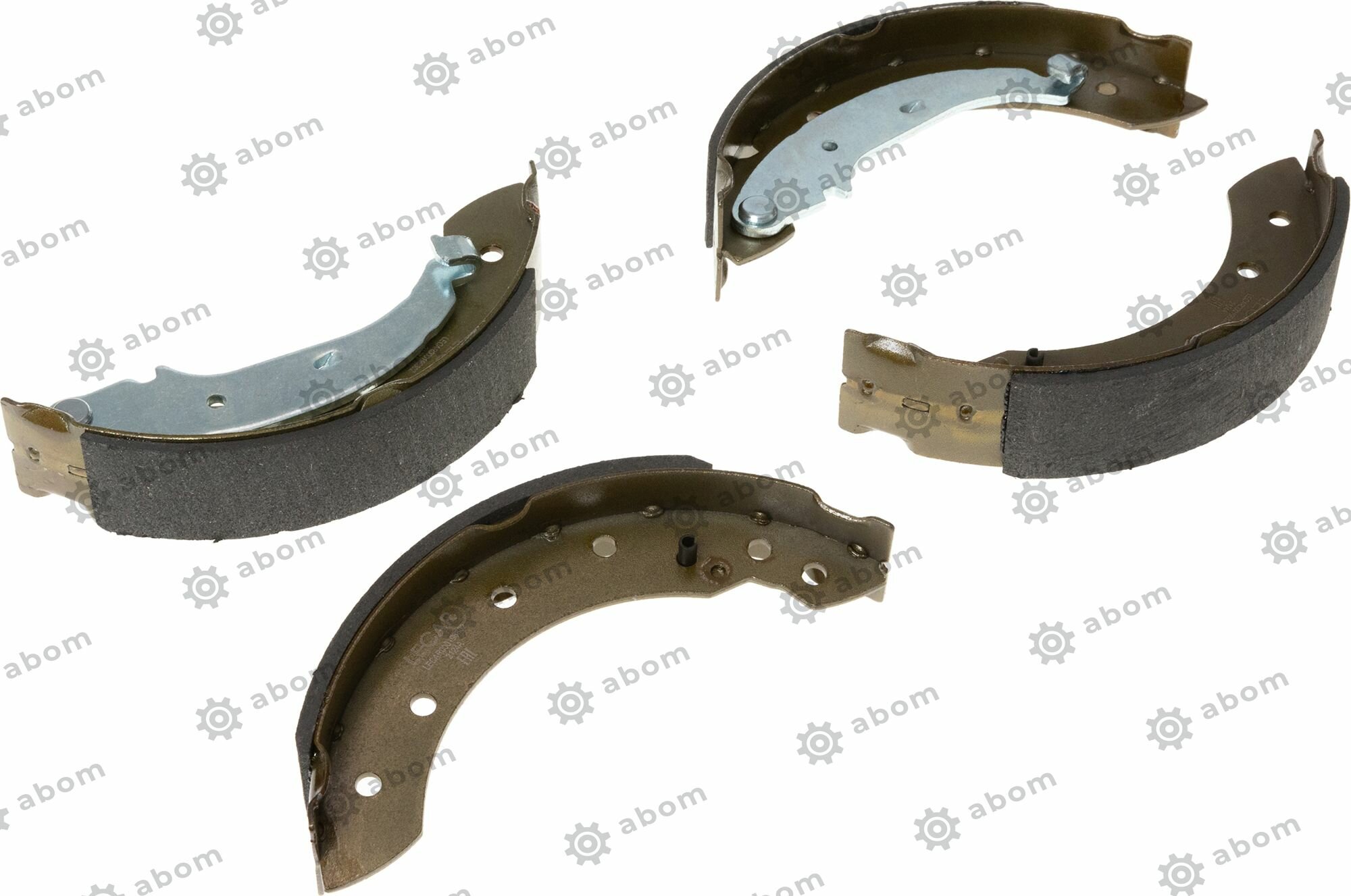 Колодки тормозные барабанные 202x38 мм Renault Logan Sandero 04-, Clio II 98-09 Peugeot 207 08-14 LECAR LECAR000196802