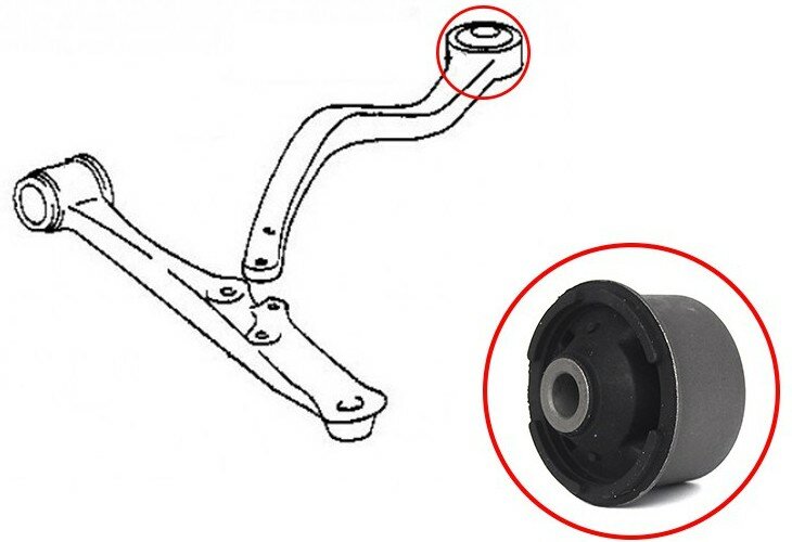 Сайлентблок SAT ST-48655-30170 рычага Lexus GS 97-04, Toyota Aristo 97-04