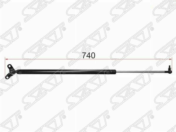 Амортизатор крышки багажника SAT ST-04746-S7A-000 Honda Stream 00-06 левый