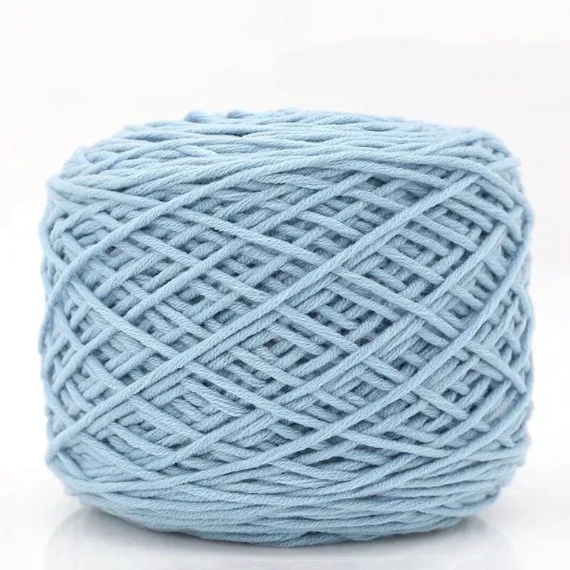 Голубая хлопковая пряжа Comfortin для тафтинга, 200м