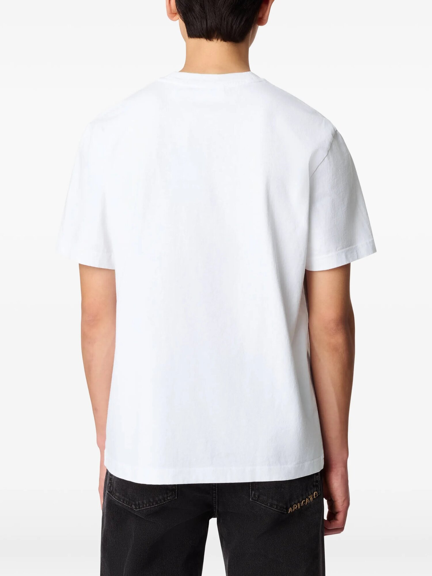 Футболка Axel Arigato Micro Bee Bird embroidered T-shirt, размер 50, бежевый/белый — фото 1
