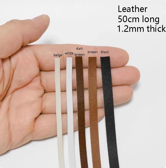 Ремень из кожи для фигурок 1/6 10mm leather strap, dark brown