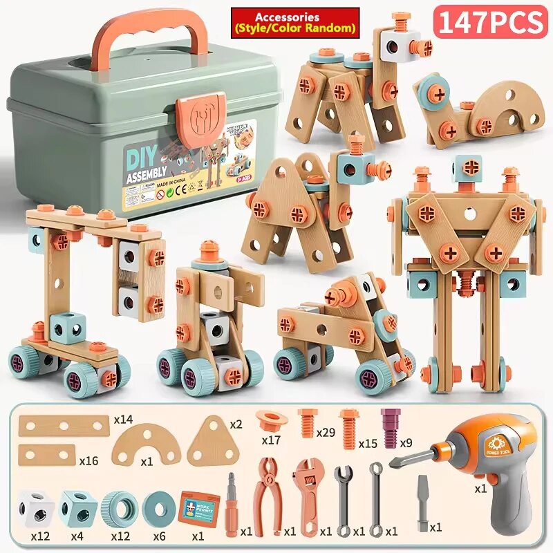 Детский набор инструментов GONZI 147pieces