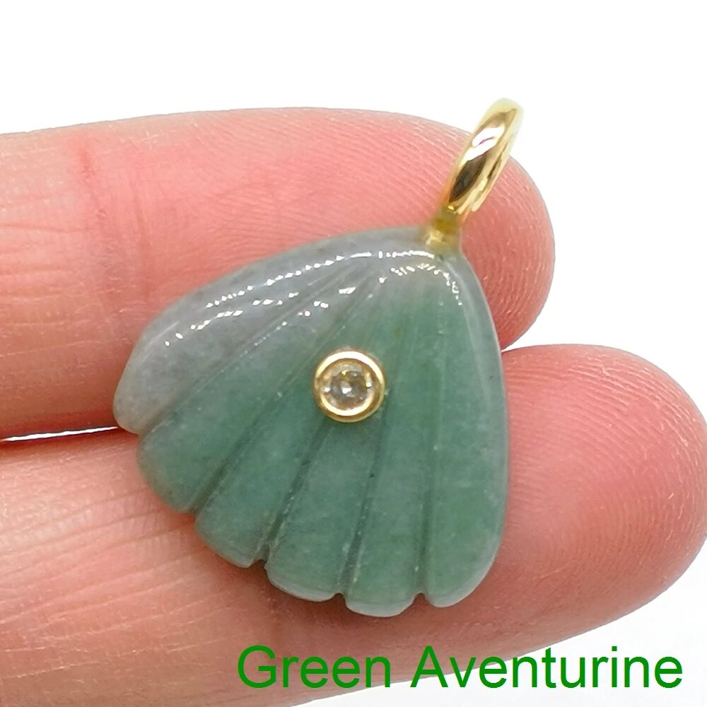 Натуральные камни для подвесок XLing Crystals Изумрудный, 1PC, Green Aventurine