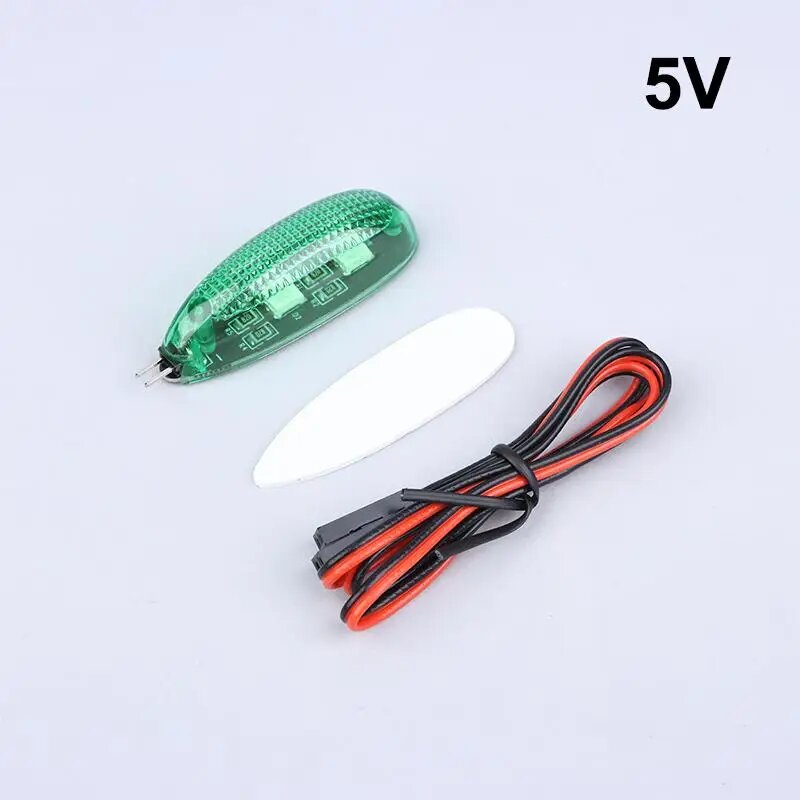 LED Навигационные огни MYPANDA для самолетов и квадрокоптеров A3 5V Green