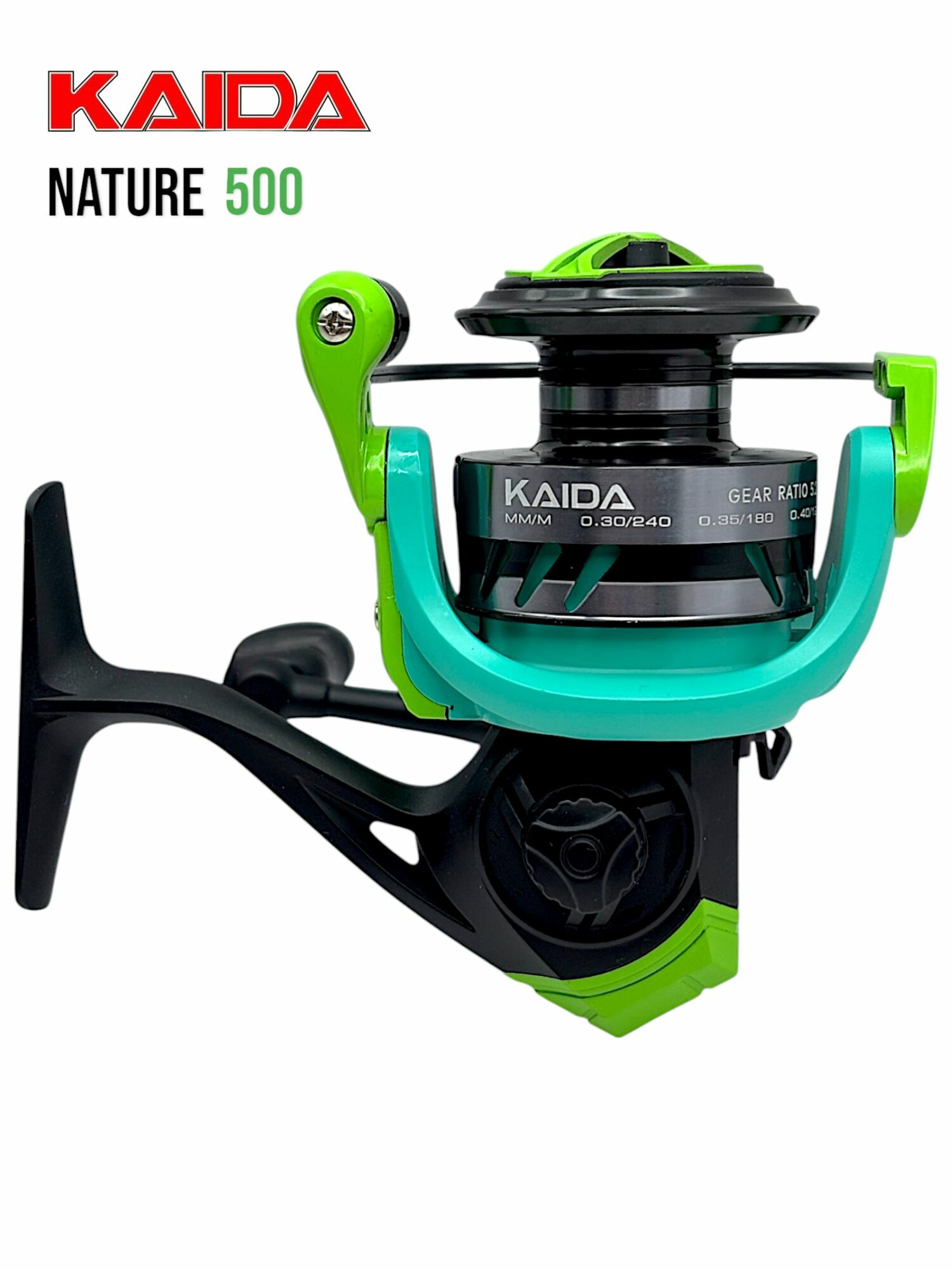 Катушка Kaida Nature 500 4+1 подшипников для рыбалки для спиннинга ультралайт, кайда
