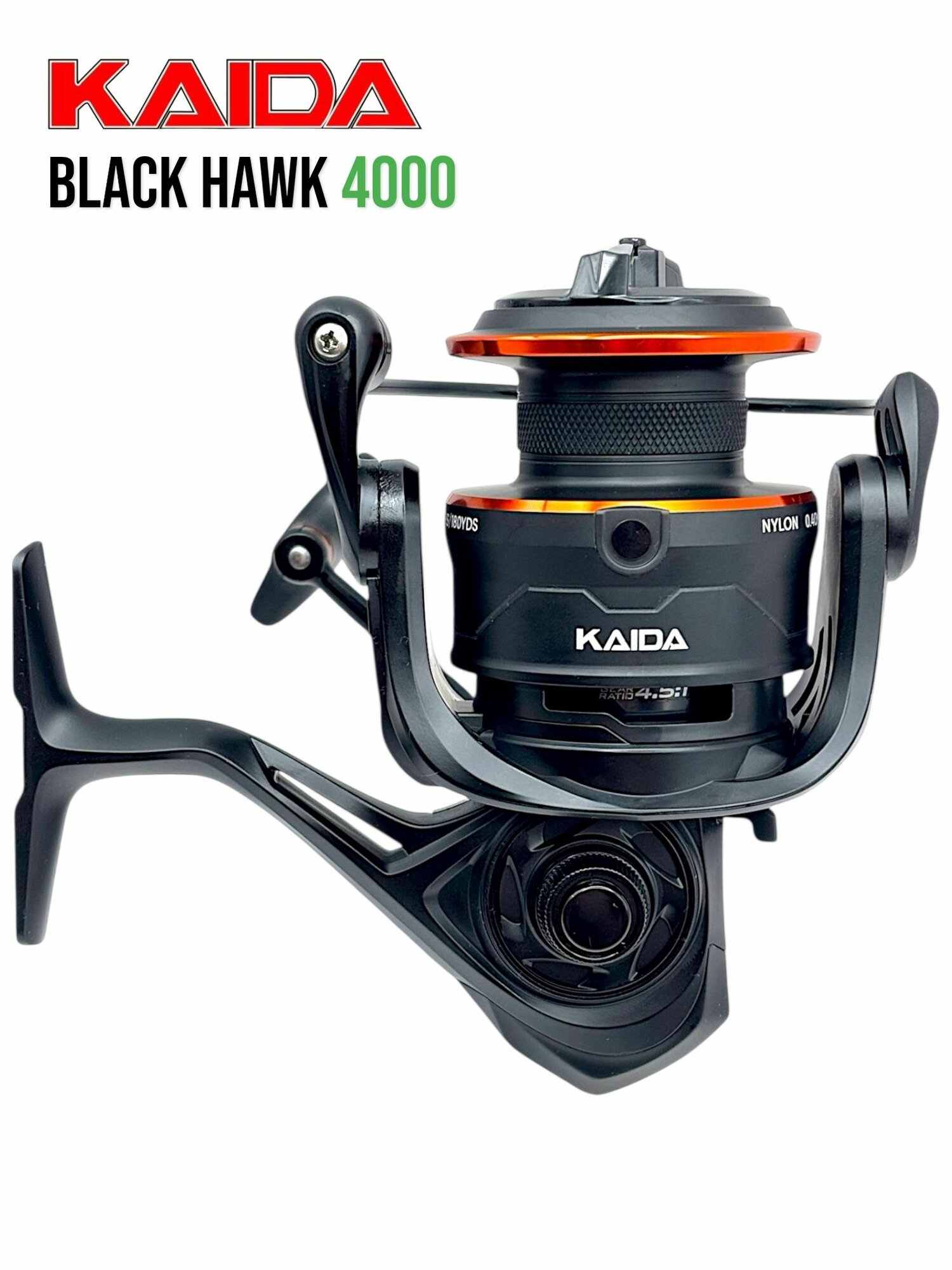 Катушка Black Hawk 4000 7+1 подшипников для рыбалки на спиннинга, кайда