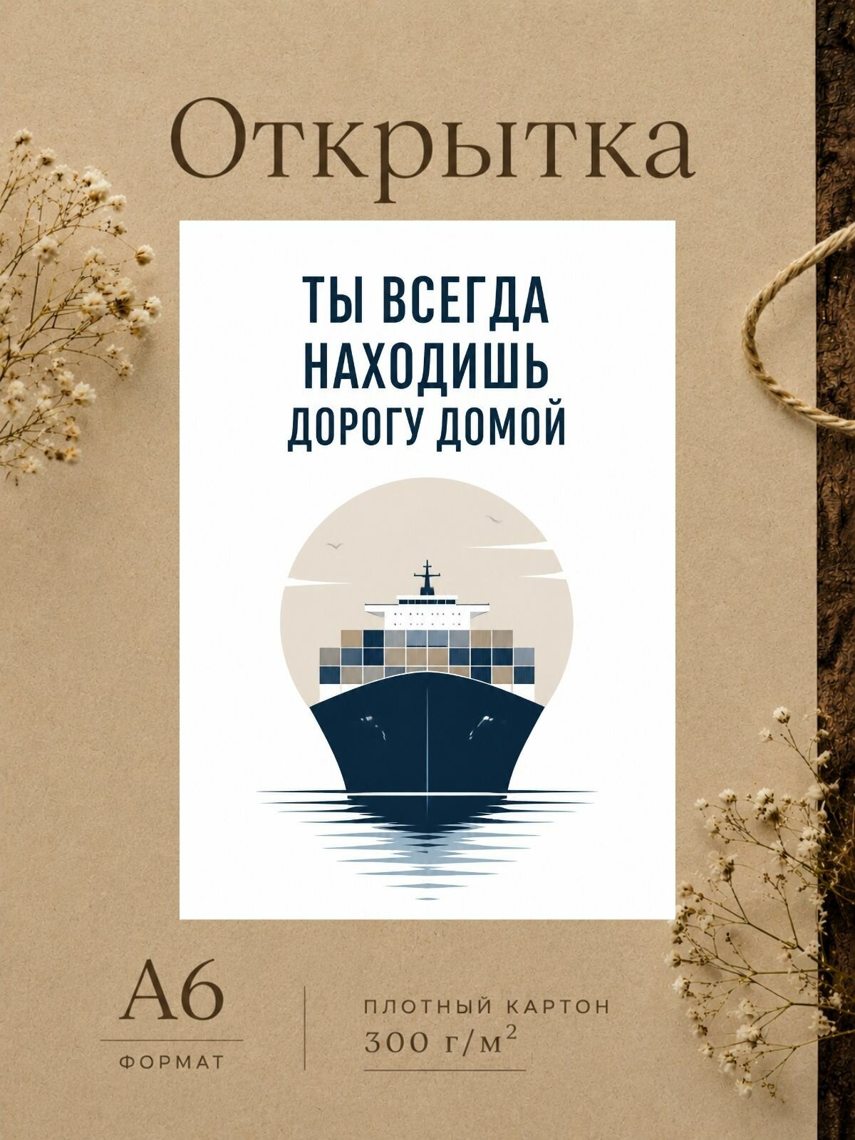 Открытка моряку