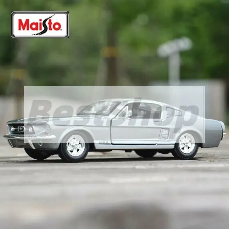 1:24 Ford 1967 Ford Mustang GT Сплав Модель автомобиля