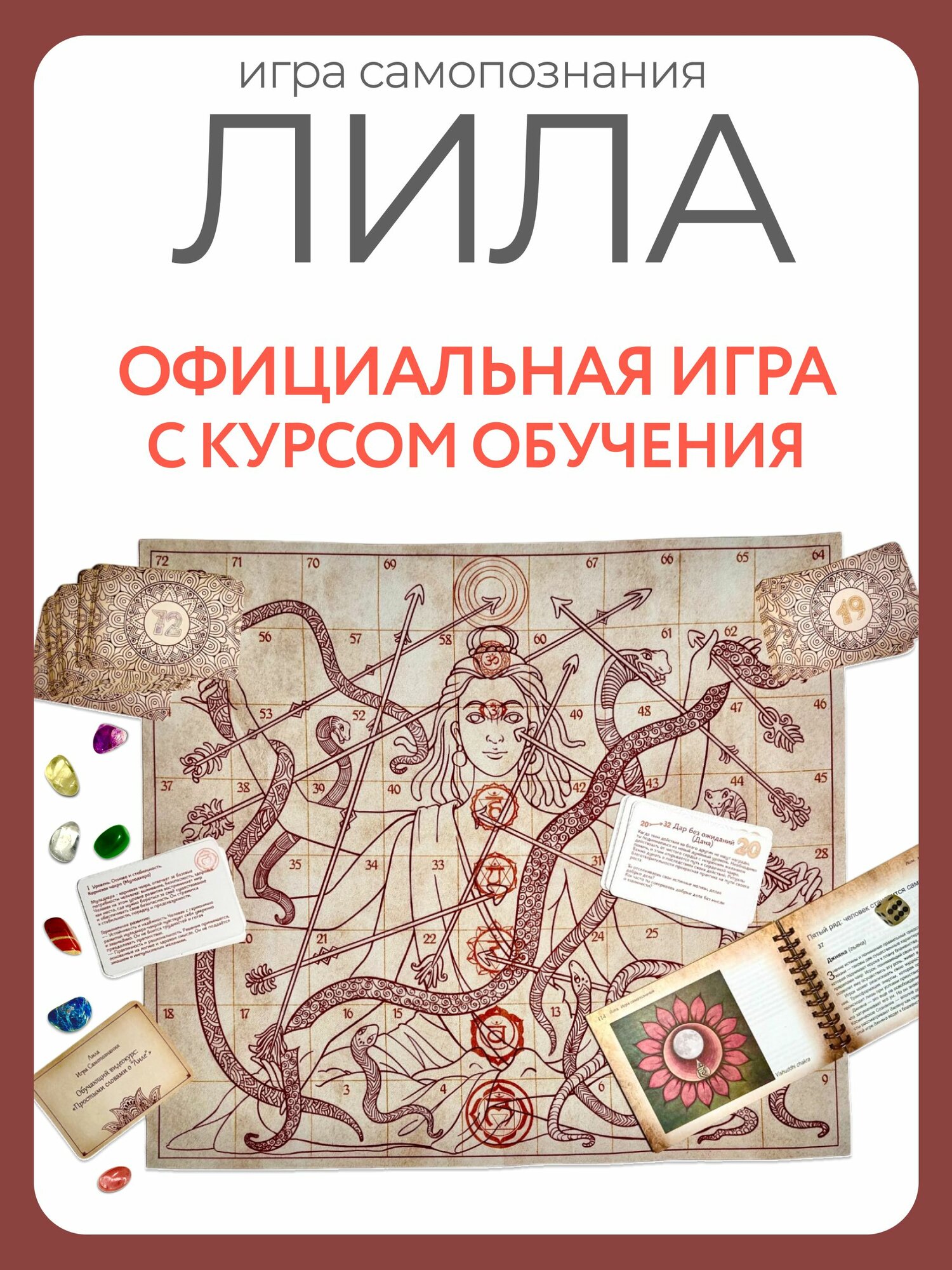 Игра Хариш Джохари "Лила", психологический аспект, светло-бежевое поле