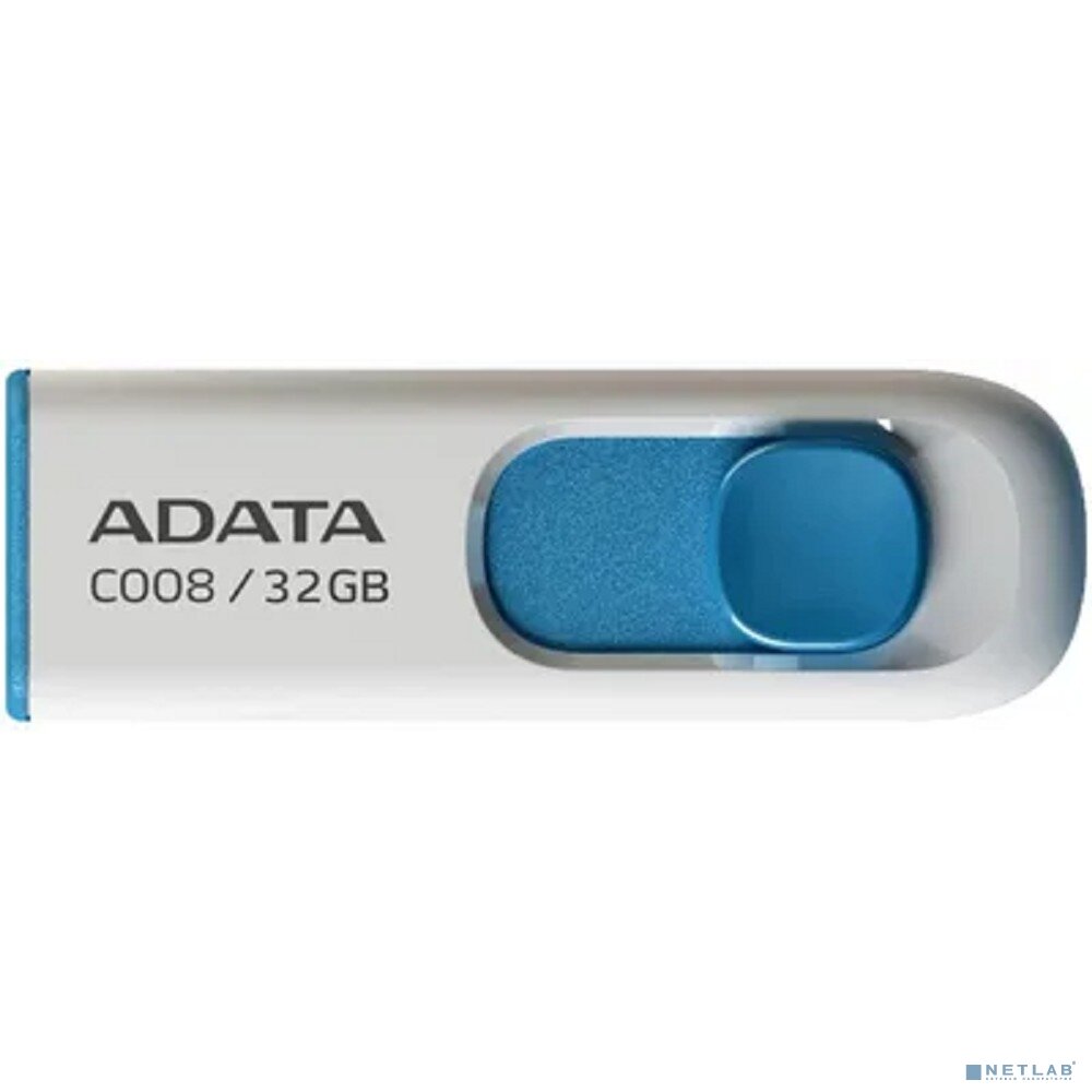 A-DATA Flash Drive 32Gb C008 AC008-32G-RWE {USB2.0, белый}