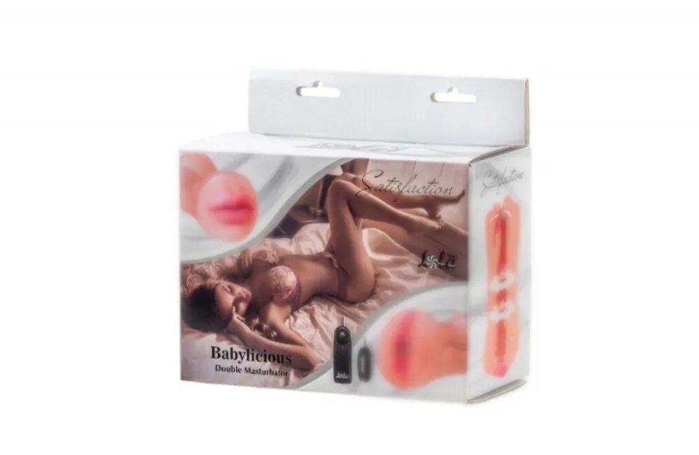 Двойной реалистичный мастурбатор для мужчин Satisfaction Babylicious с вибропулей