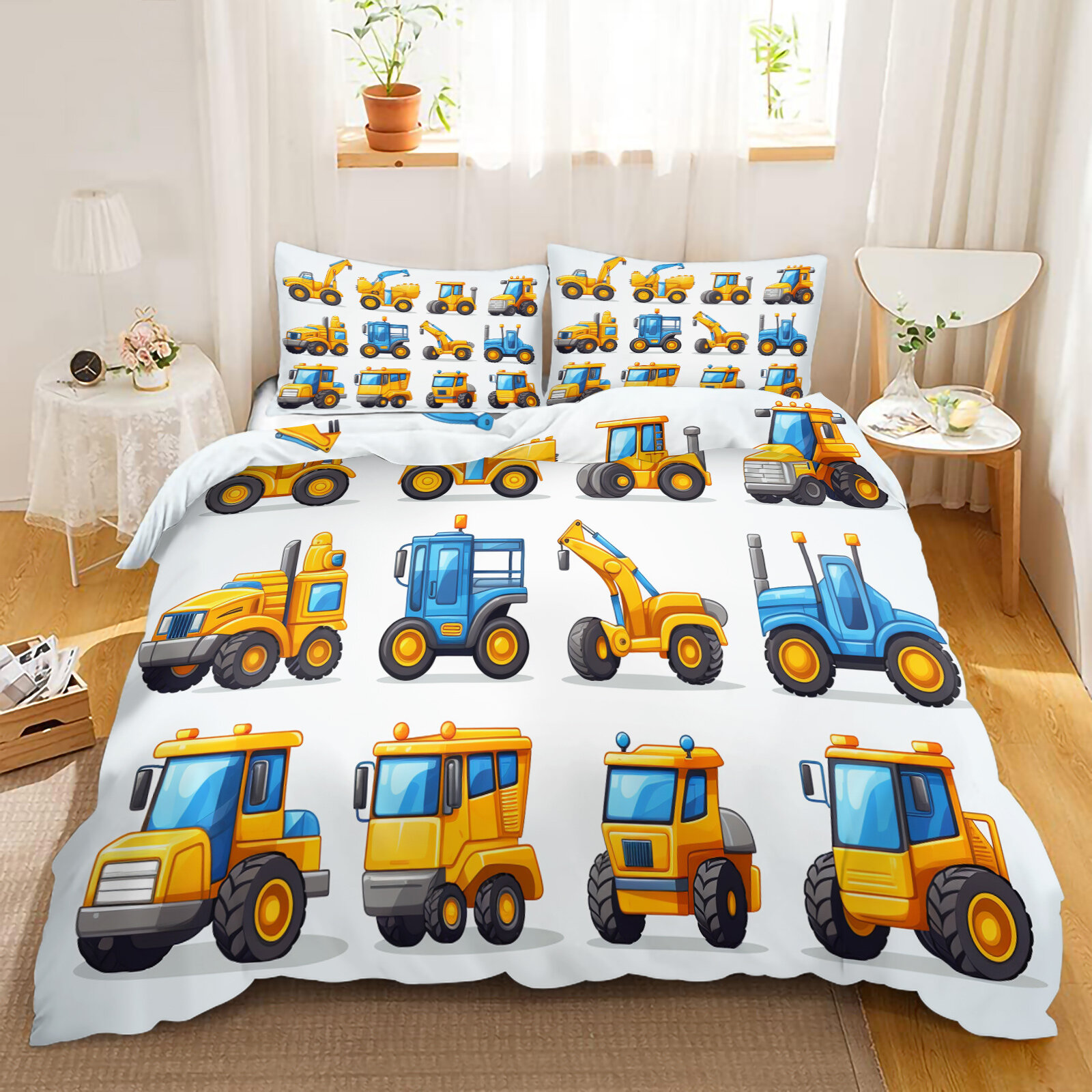 Мультфильм Комплект постельного белья 1.5/2-сп/Евро 3 предмета 175x215cm Дети Mикрофибра 2 наволочки 70х70
