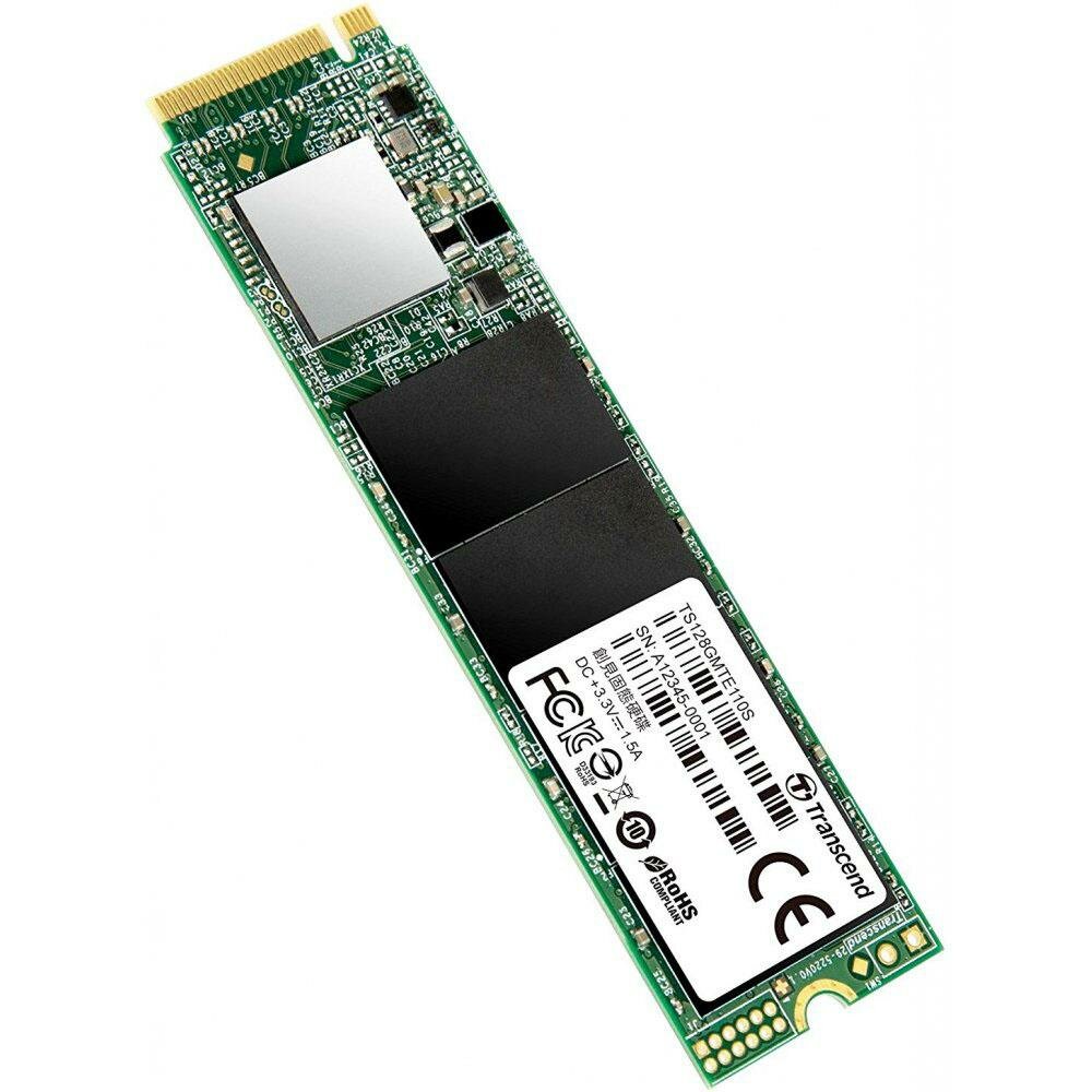 Твердотельный накопитель SSD M.2 128 Gb Transcend MTE110S Read 1500Mb/s Write 400Mb/s 3D NAND TLC TS128GMTE110S