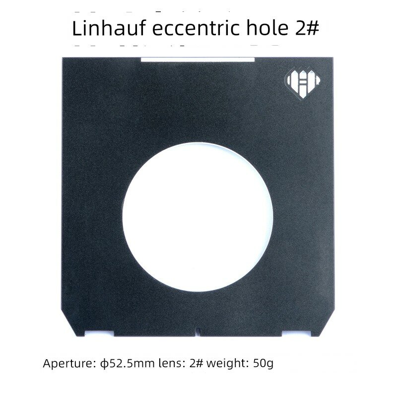 Linhof 4x5 Большой формат Плита объектива из алюминия с эксцентричными отверстиями 2# Универсальное решение для