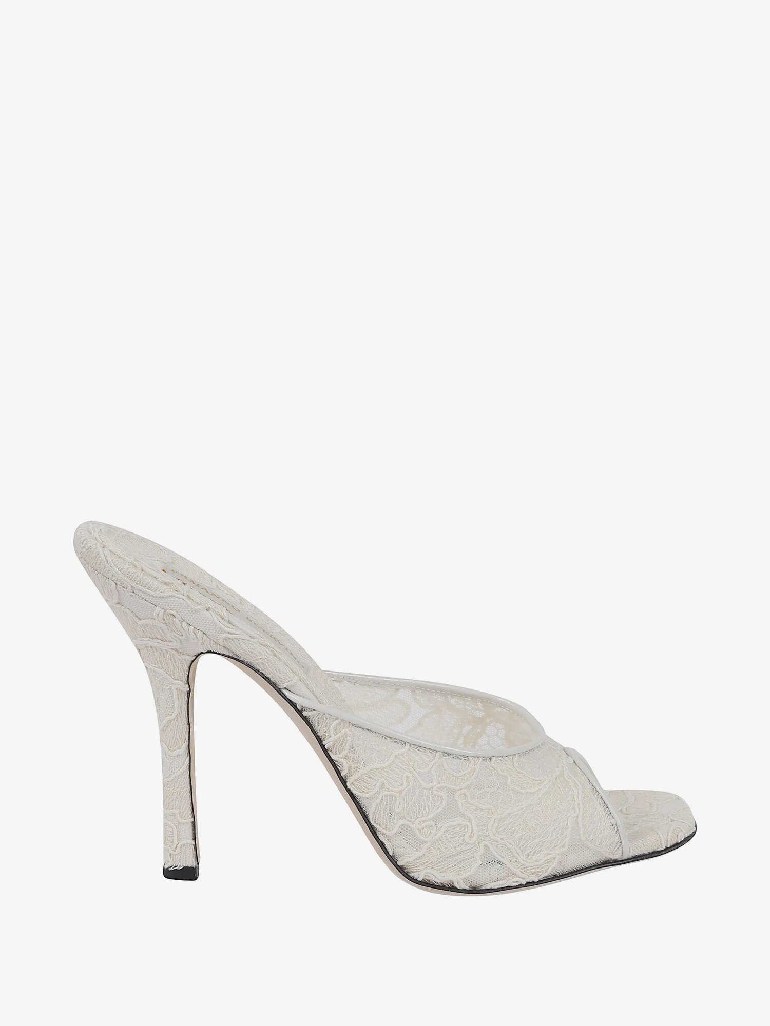 Мюли 110mmm floral-lace peep-toe heeled mules