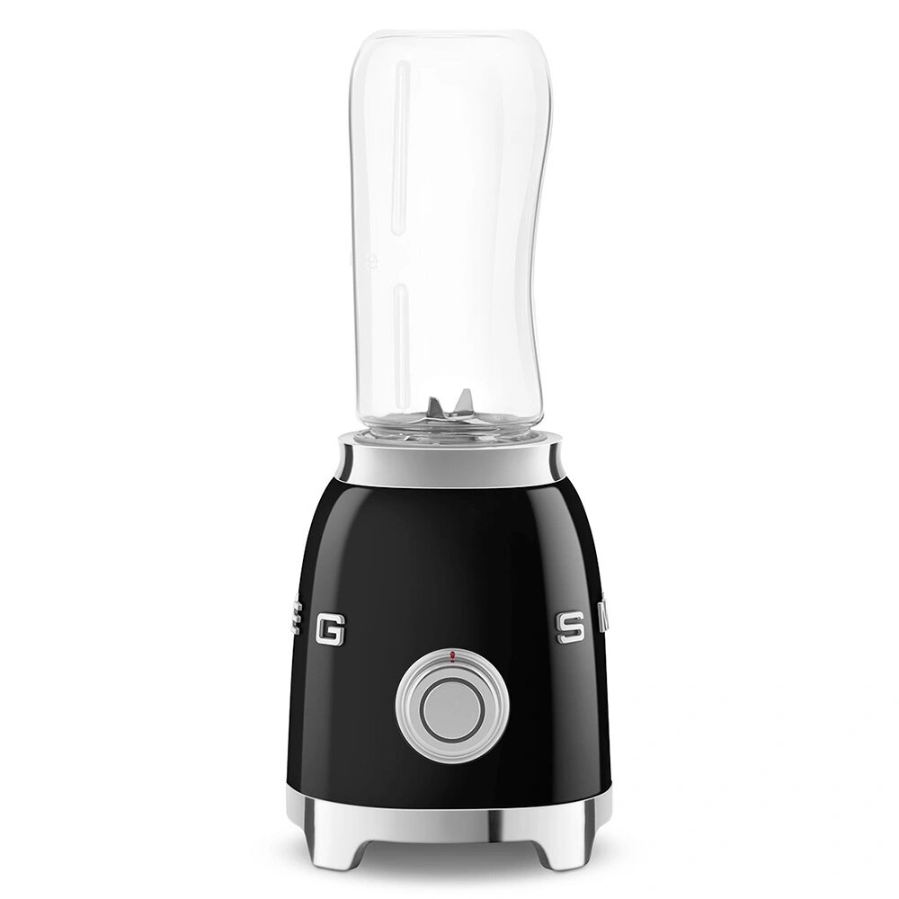 Блендер Smeg PBF01BLEU EU, мощность 300Вт, черный, дорожная бутылка в комплекте — фото 1