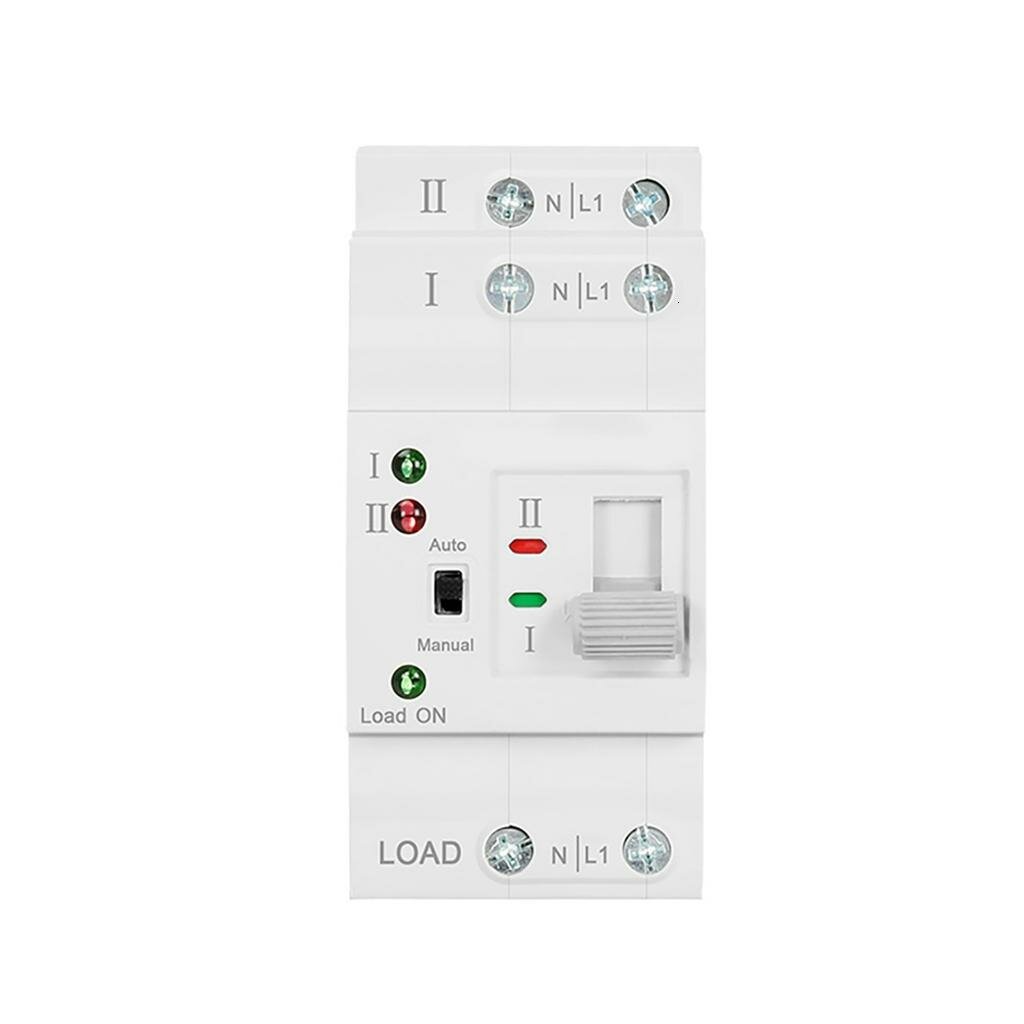 Автоматический переключатель резерва (АВР) на DIN-рейку 110/220В, 220V - 2P