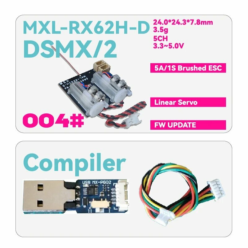 CROSSOVER RX Мини приемник для моделей самолетов 62H-D X Compiler