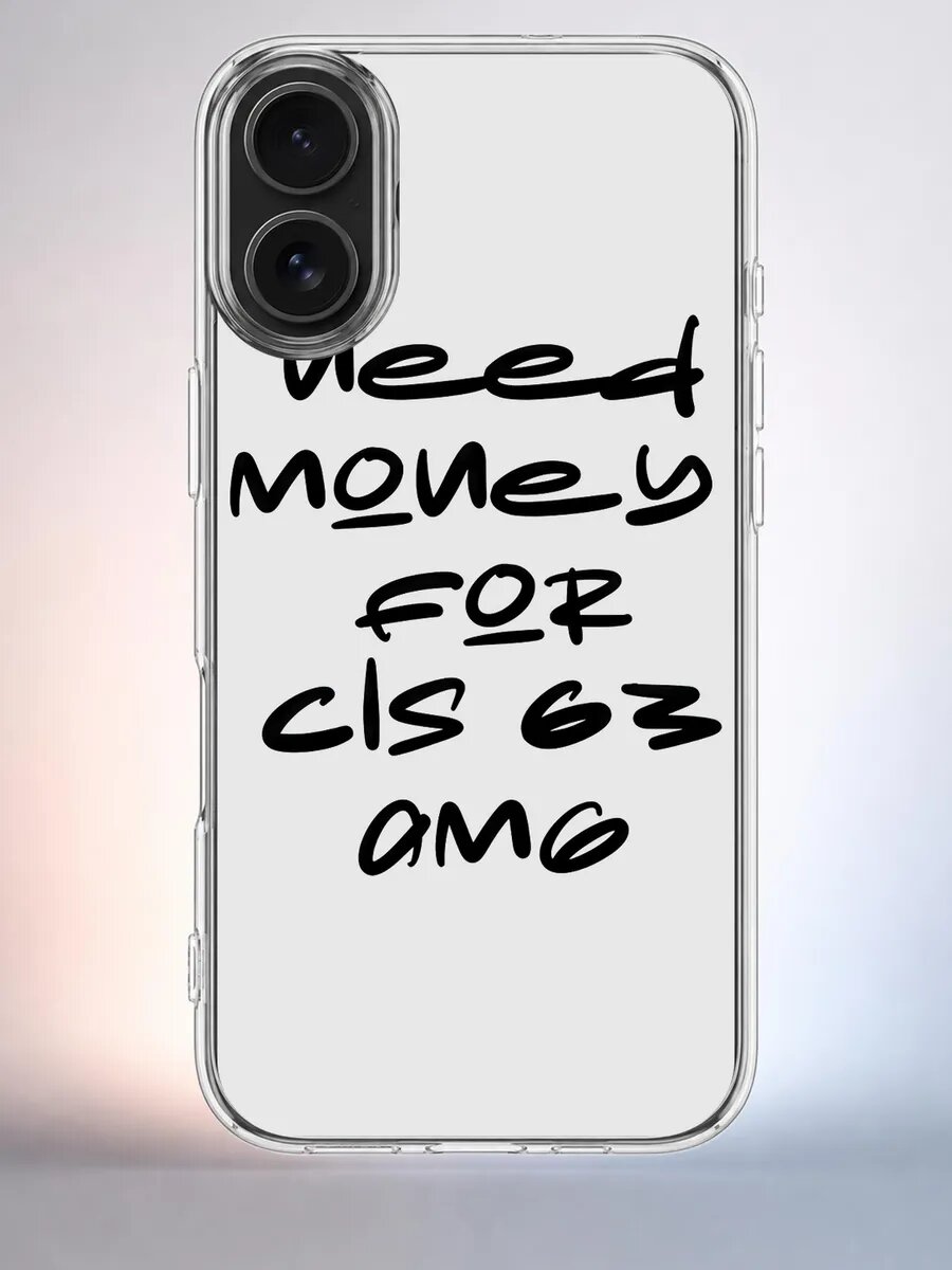 Чехол iPhone 16 risk rich кубики силиконовый прозрачный