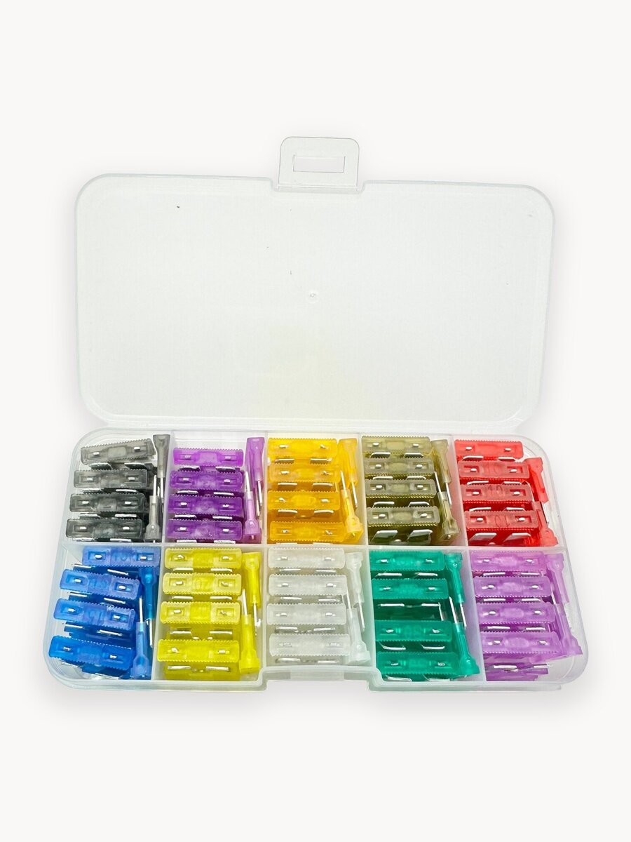 Набор автомобильных предохранителей "Стандарт" 2А-35А, 100шт