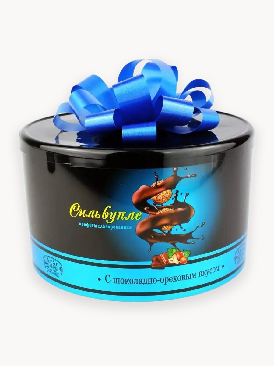 Конфеты "Сильвупле", в глазури, с ореховым вкусом, в пластиковой упаковке, 200 гр