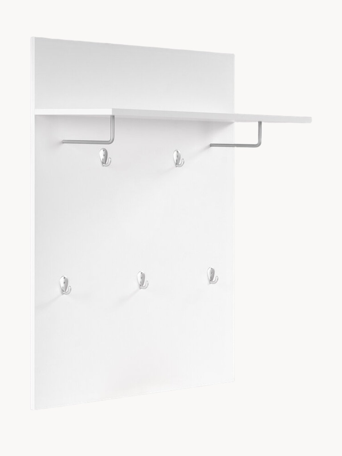 Вешалка ГУД лакк Сириус, настенная с полкой, 78х31х100 см, белая