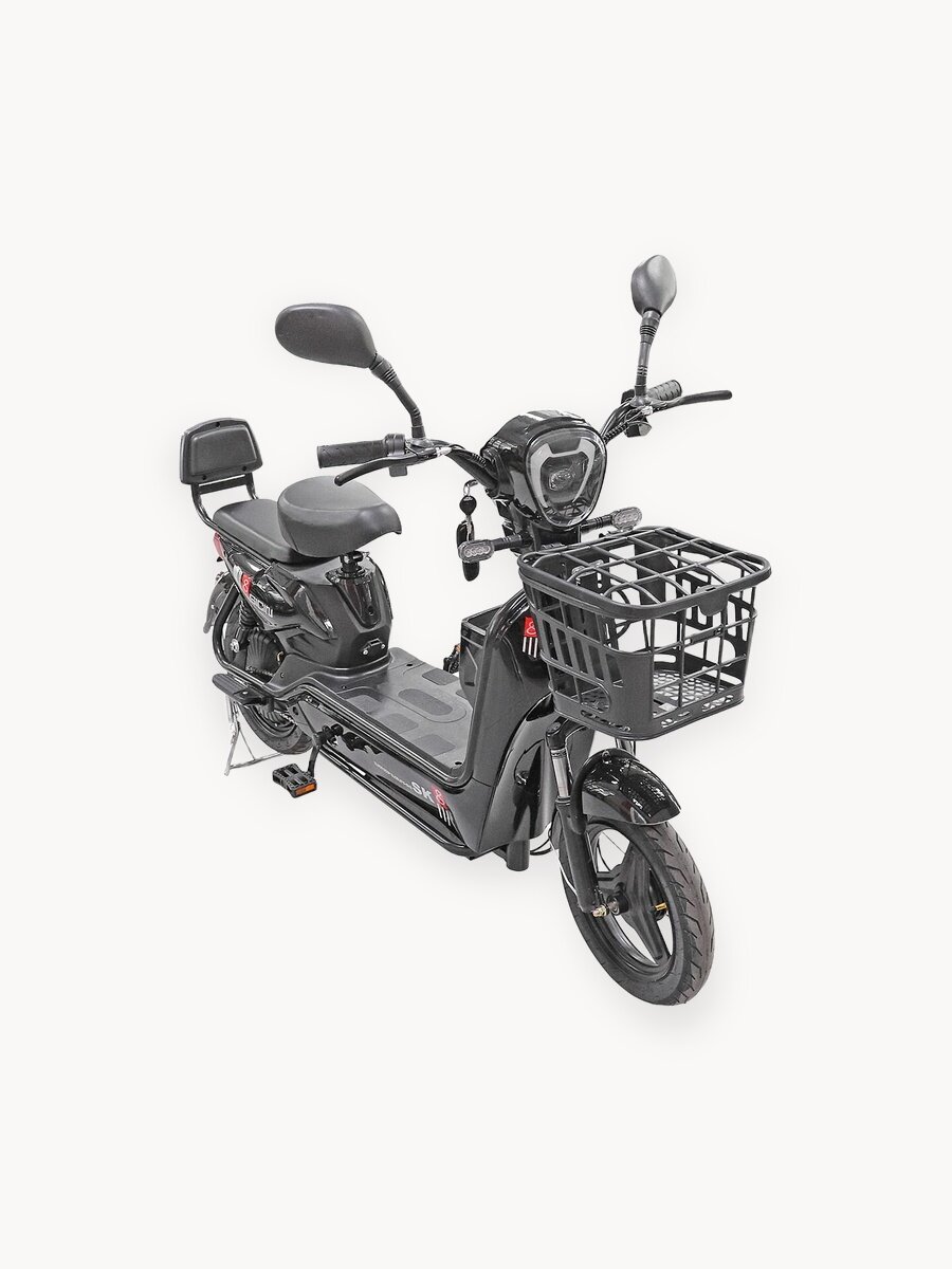 Электровелосипед 14" Beta 48В/350Вт (2-местный, макс. ск. 35км/ч, дальность - до 25км) белый (маркированный)