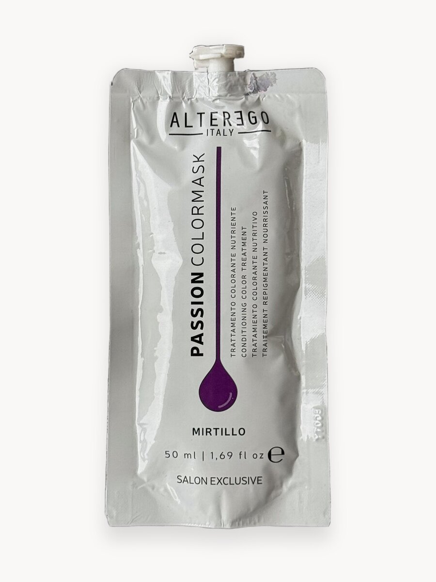 Кондиционирующая оттеночная маска для волос Mirtillo («Черника») бренда AlterEgo Italy
