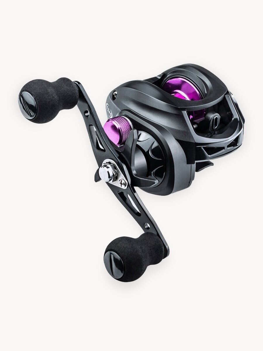 Мультипликаторная (кастинговая) рыболовная катушка для спиннинга LURE PRO AM-2000 левосторонняя