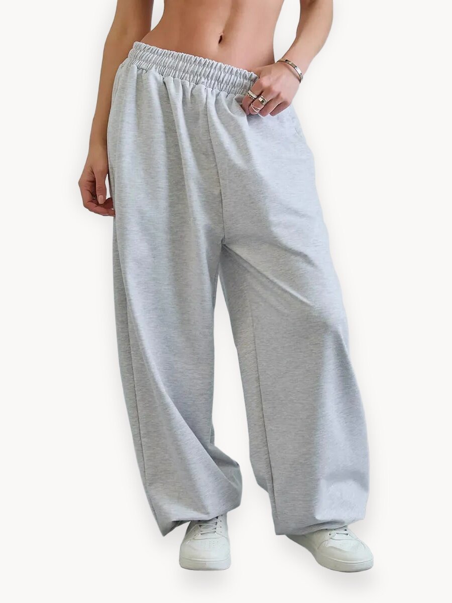 Брюки спортивные штаны джоггеры оверсайз без начёса